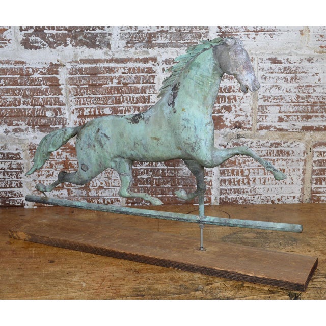 19th Century American Ethan Allen Horse Weathervane | Chairish