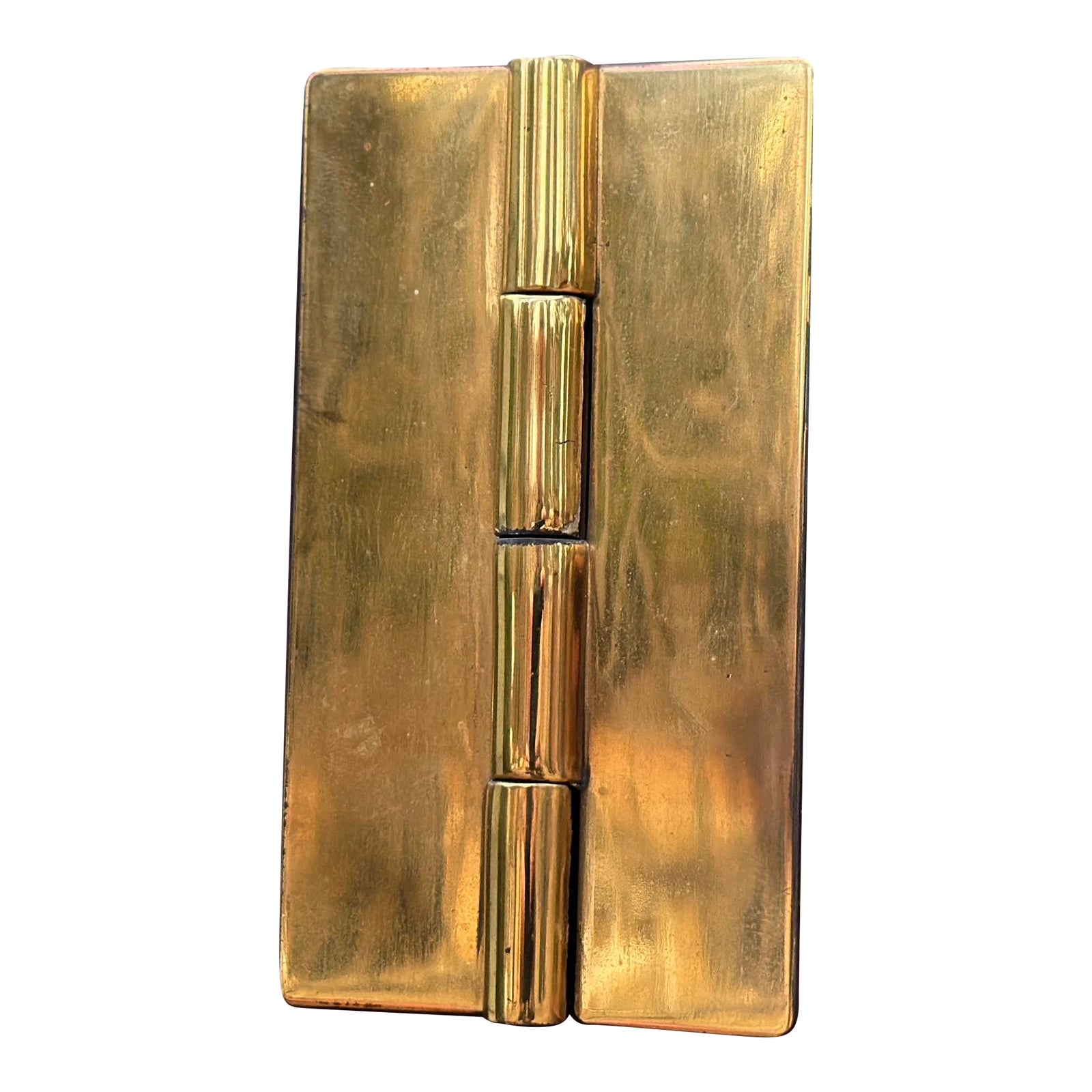 Vintage Henredon Scene One Campaign Modern Brass Rectangular Door Hinge ...