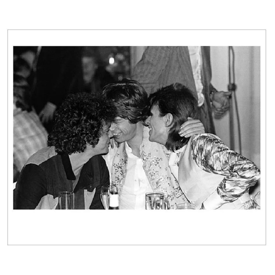 Mick Rock, Reed, Bowie & Jagger Hug, 1973, Estate Photograph Print ...