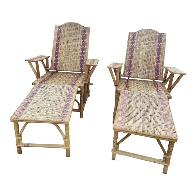 Bamboo sun lounger store