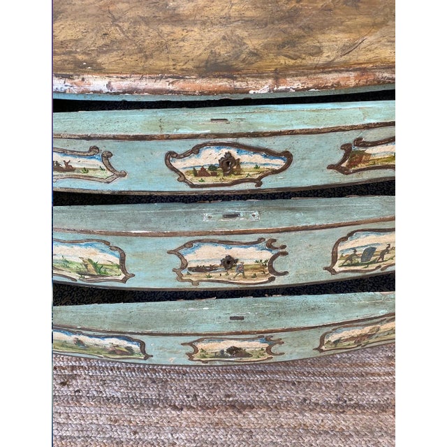 Italian Painted Commode With Artist Scenes - 18th C | Chairish