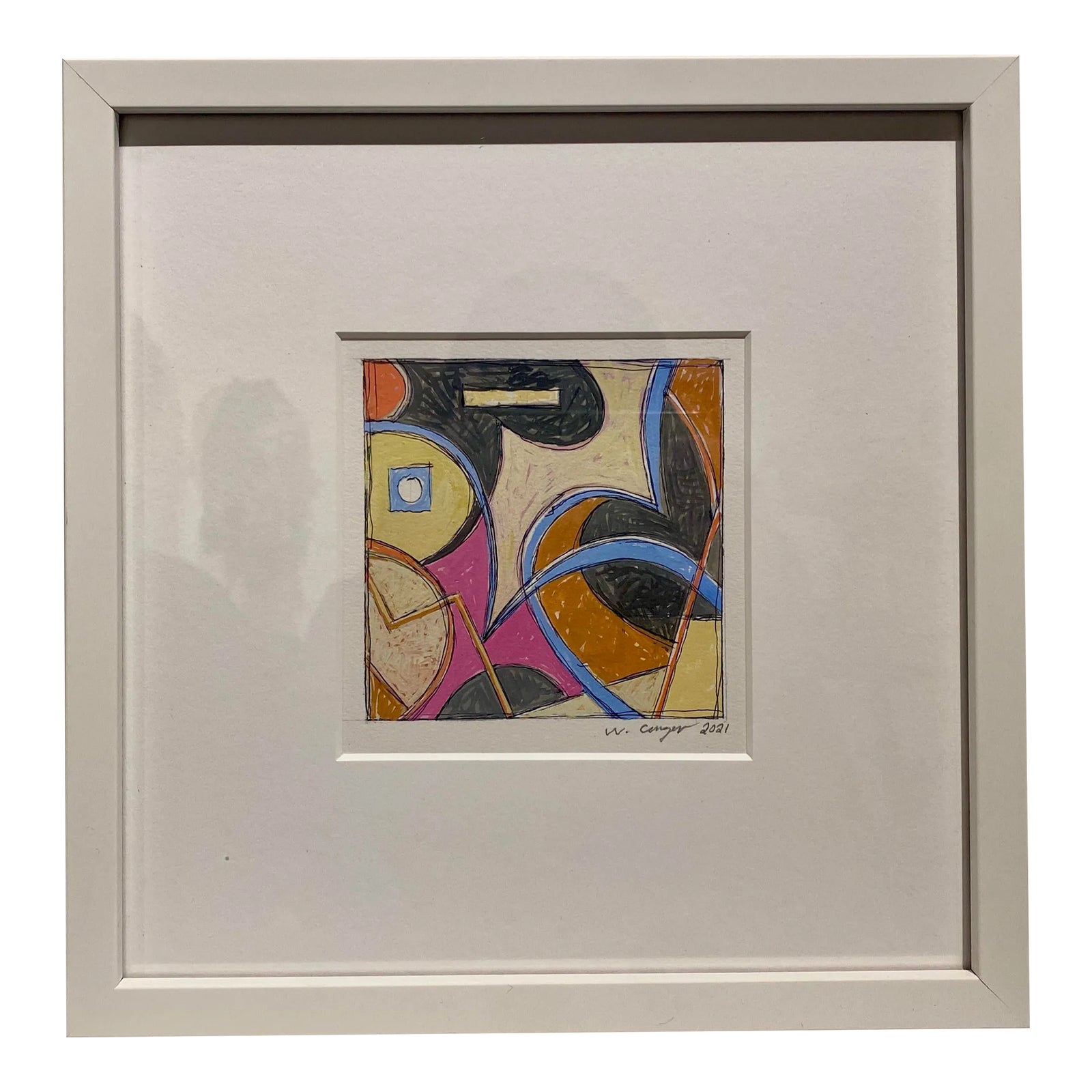 Contemporary Abstract Gouache by William Conger | Chairish