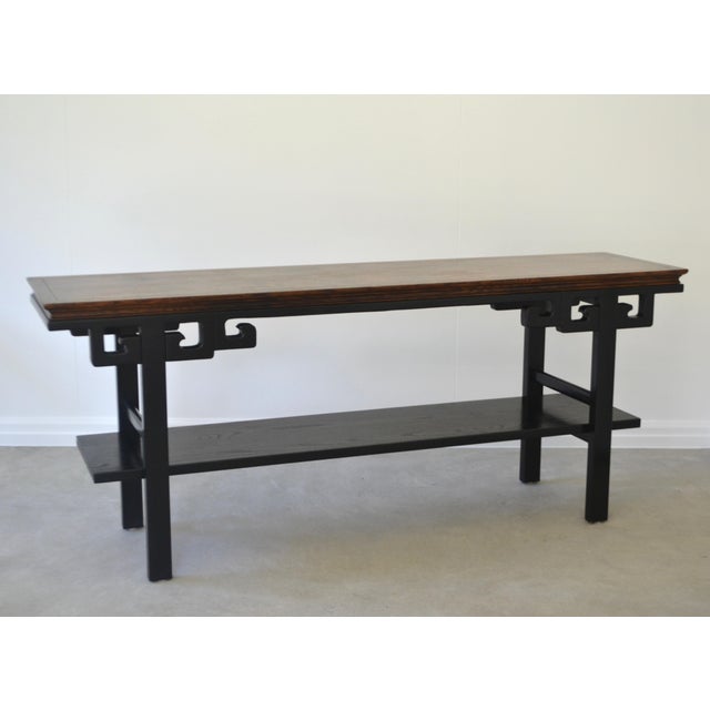 1960s Mid-Century Asian Inspired Console Table | Chairish