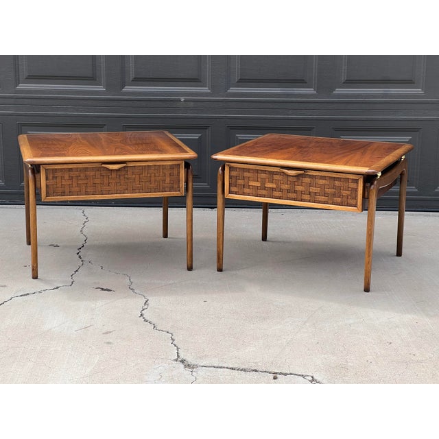 1960s Lane Perception Commode Side Tables - Set of 2 | Chairish