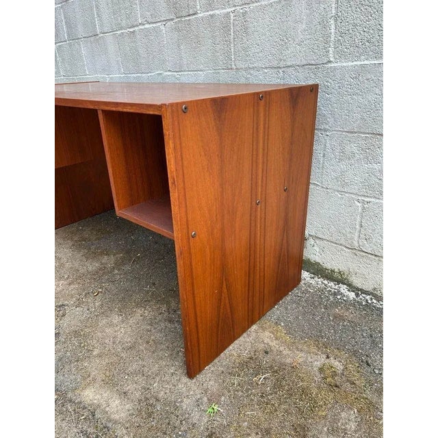 Mid Century Jesper International Danish Modern Executive Teak Desk ...