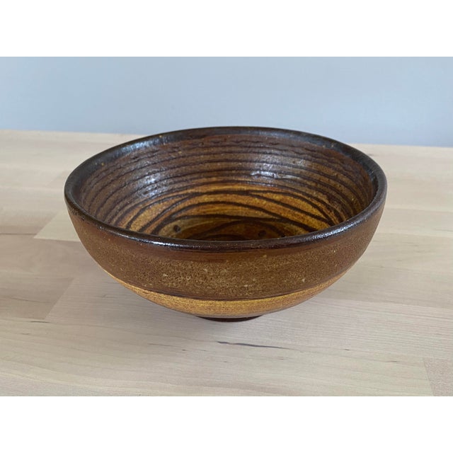 Lee Rosen for Design-Technics Ceramic Pottery Bowl With Dynamic Looping ...