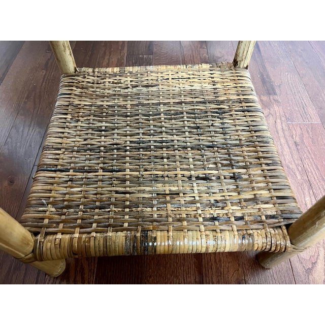 Mid 20th Century Vintage Mottled Bamboo French Directoire Style Bistro ...