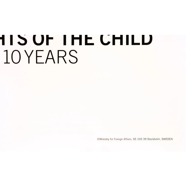 1999 Original United Nations Poster, Convention on the Rights of ...