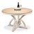 Rustic Round Pine Top Dining Table | Chairish