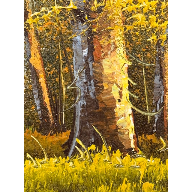 Artist Barry Vintage Mid 20th Century Mountain Landscape Oil Painting ...