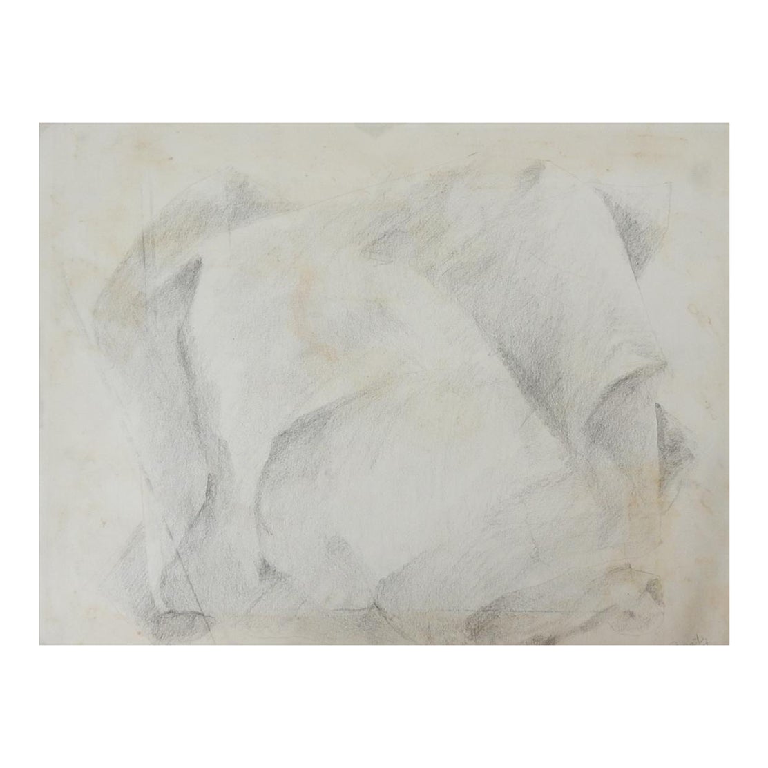 Mid 20th Century Abstract Pencil Drawing | Chairish