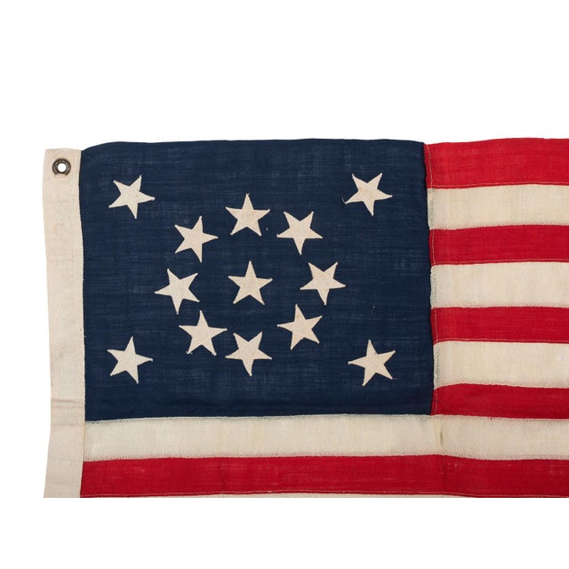 13-Star American Centennial Flag, Circa 1876 | Chairish