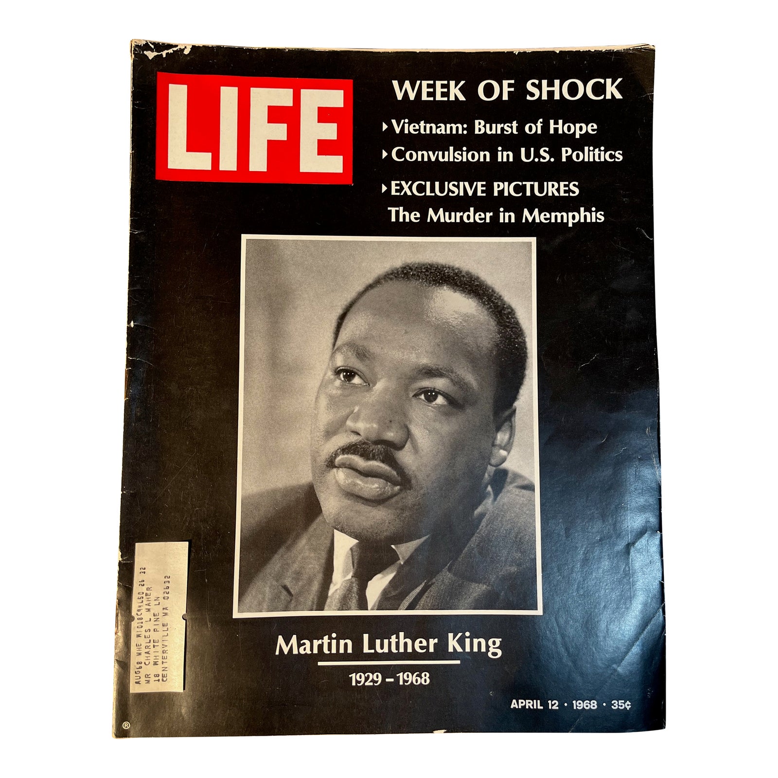 1968 Martin Luther King Life Magazine “i Have a Dream” Nobel Peace ...