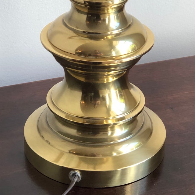 Stiffel Mid-Century Modern Style Solid Brass Table Lamp | Chairish