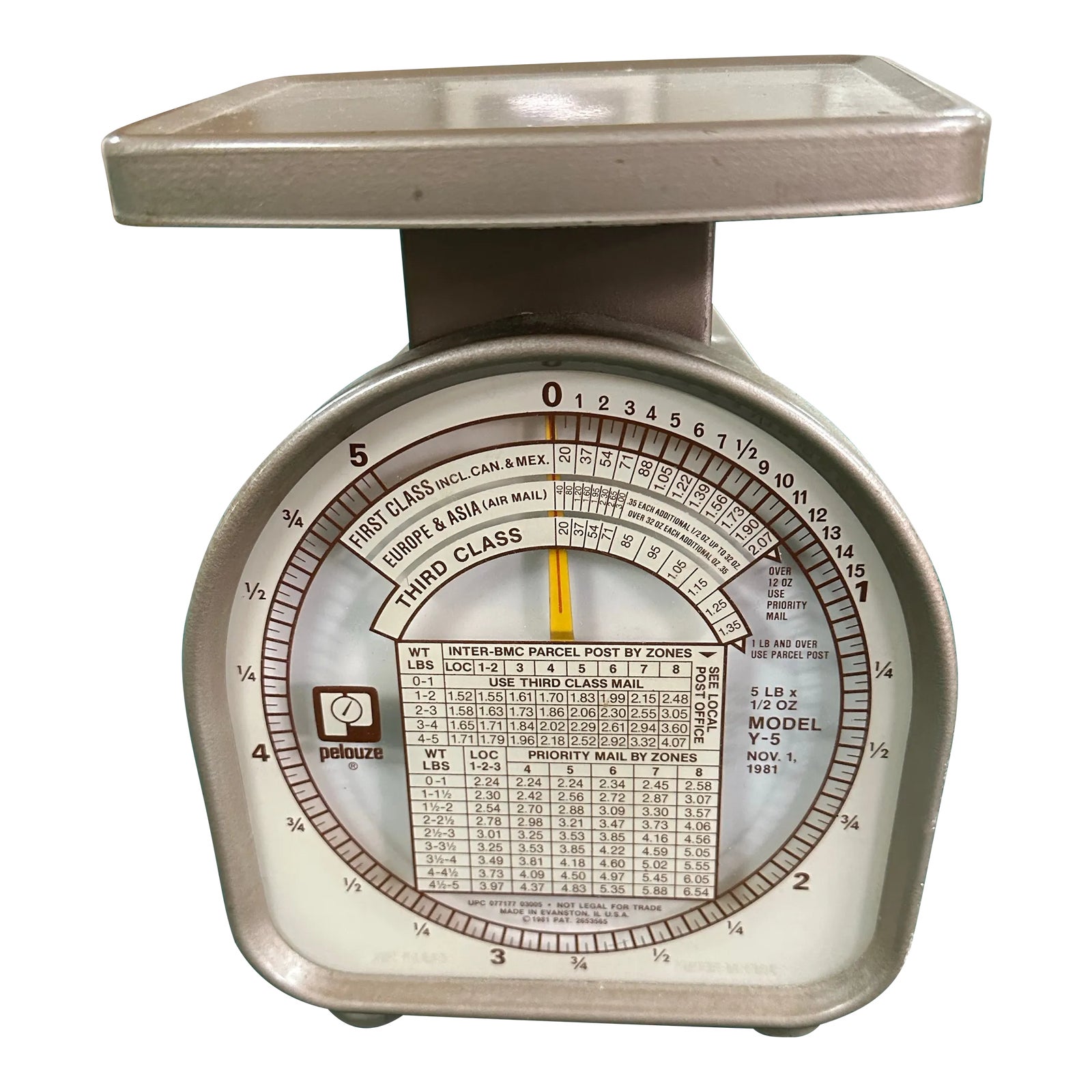 Vintage 1980s Metal Scale for Postage | Chairish