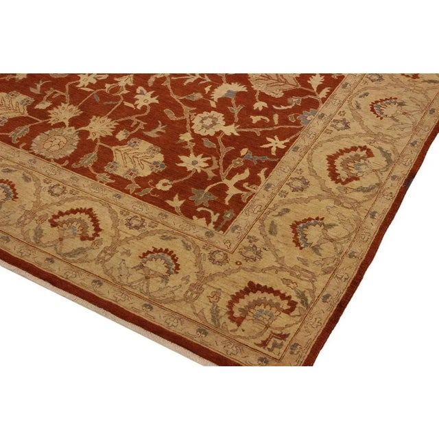 Shabby Chic Kafkaz Rust/Gold Wool Rug -8'11 X 12'9 | Chairish