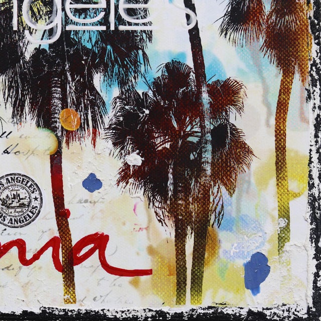 Sunny California - Pop Art Collage on Canvas Original Artwork by Marion Duschletta | Chairish