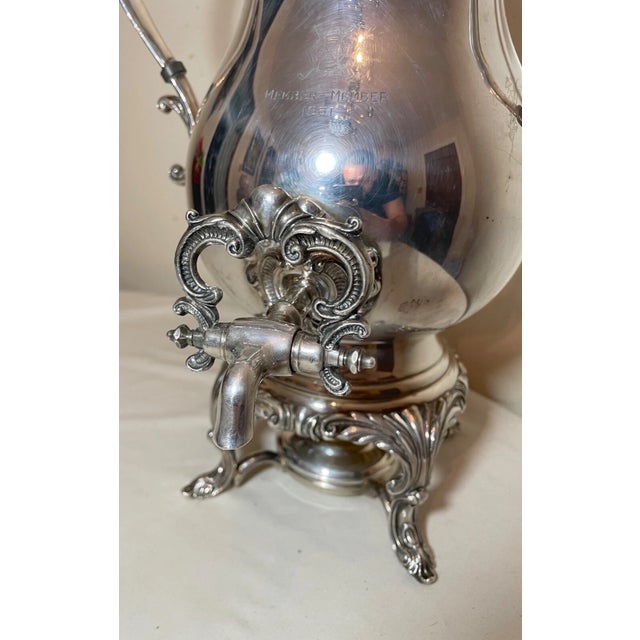 Rare Large Vintage 1961 Silverplate Golf Country Club Member Samovar ...