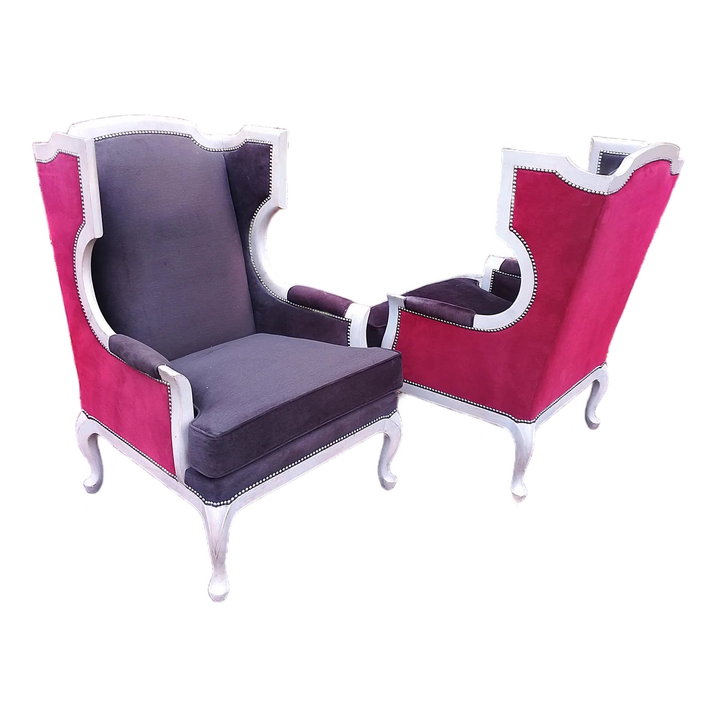 Pair of Bernhardt Talbot Wing Chairs | Chairish