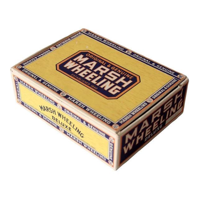 Antique Marsh & Wheeling Cigar Box | Chairish