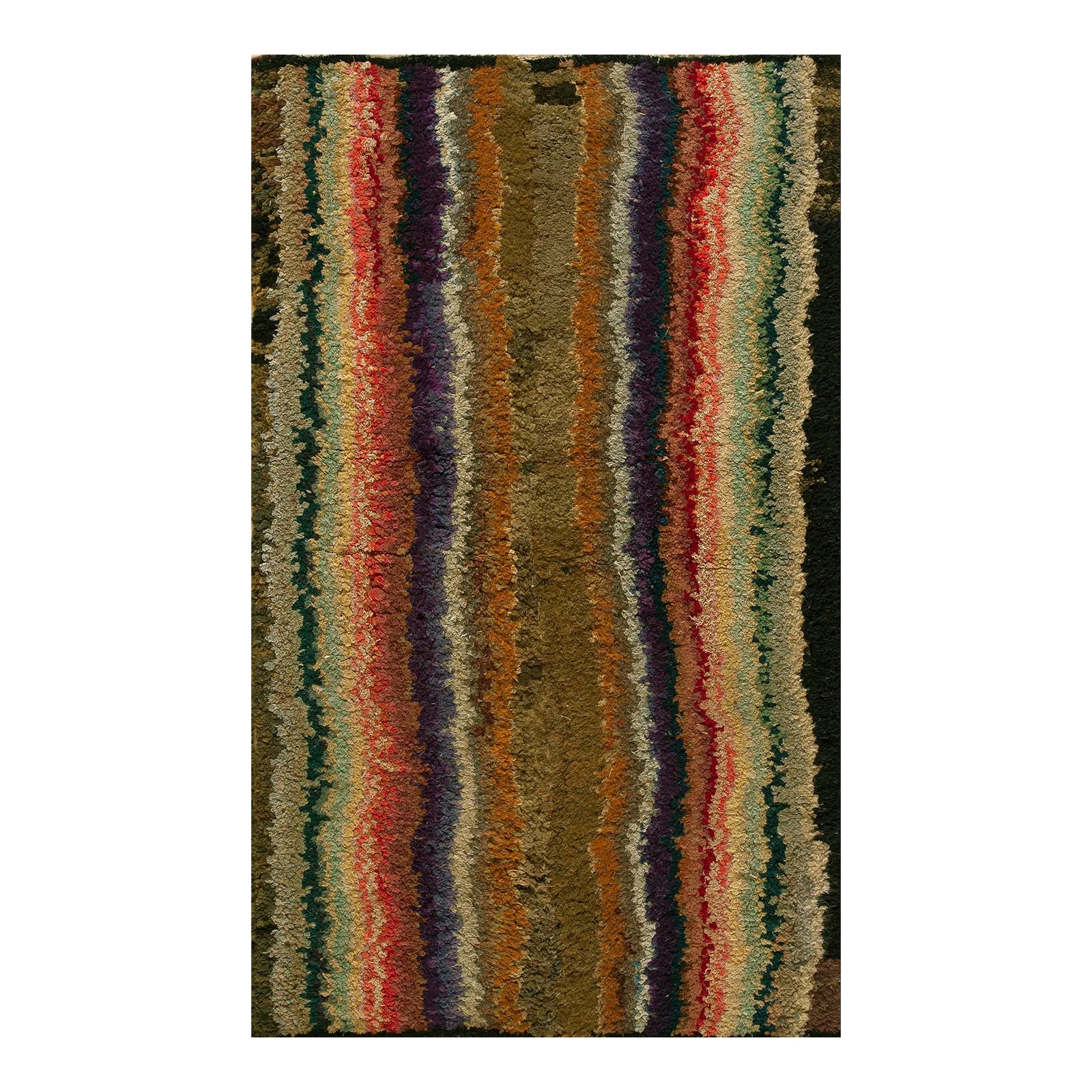 19th Century American Shaker Carpet ( 3' X 4'9" - 92 X 145 ) | Chairish