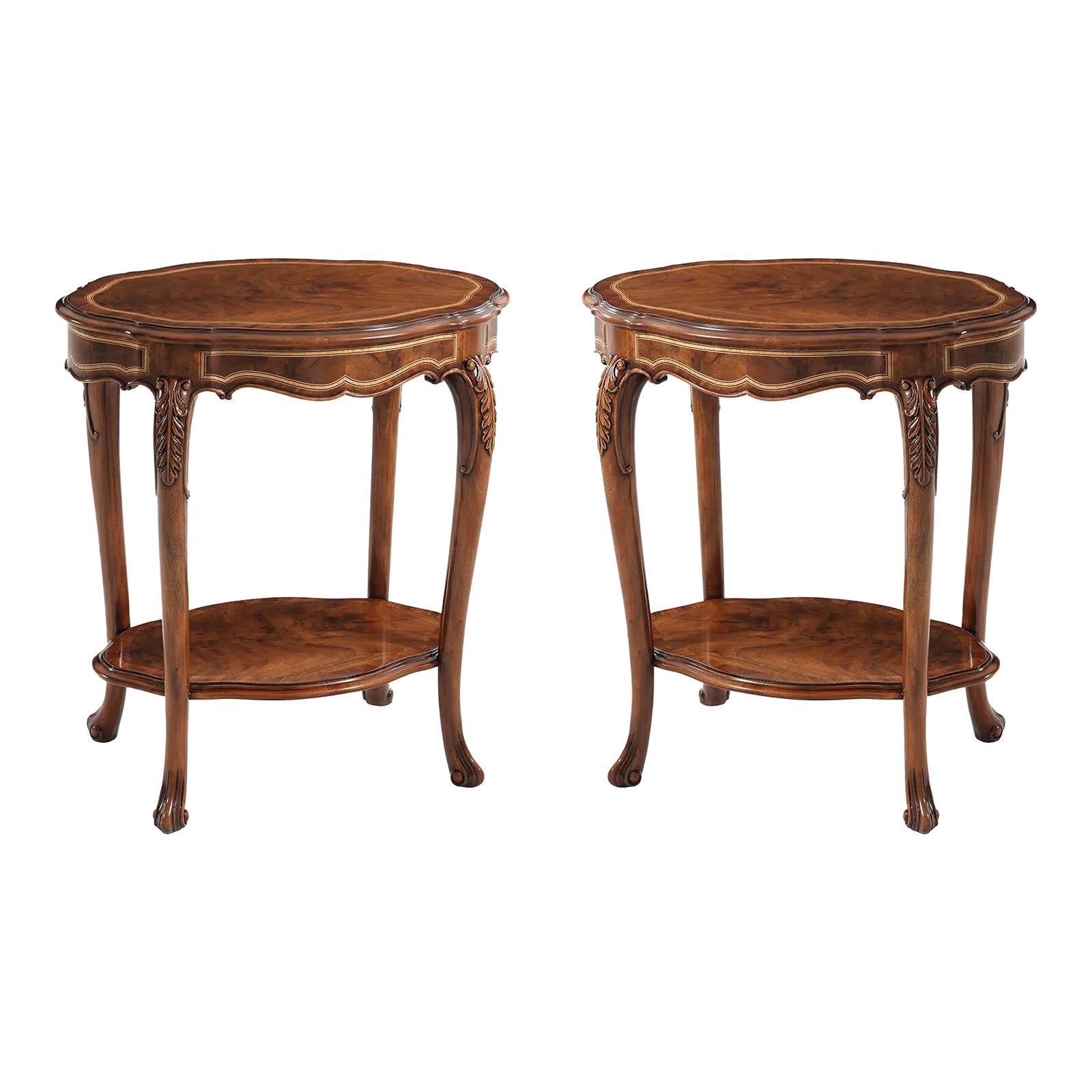 Pair of English Side Tables | Chairish