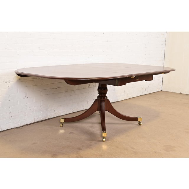 Reeder of London Antique English Regency Carved Mahogany Pedestal ...