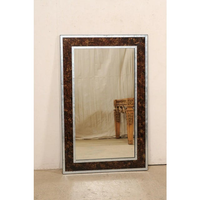 Tortoise Eglomisé Full Length Mirror | Chairish