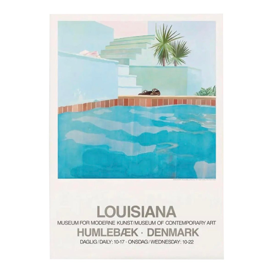 1987 Original David Hockney "Pool and Steps" Louisiana Museum ...