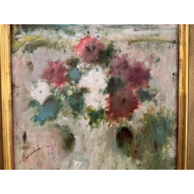 Mid 20th Century “Vase With Bouquet” by Samuel Edmund Oppenheim | Chairish