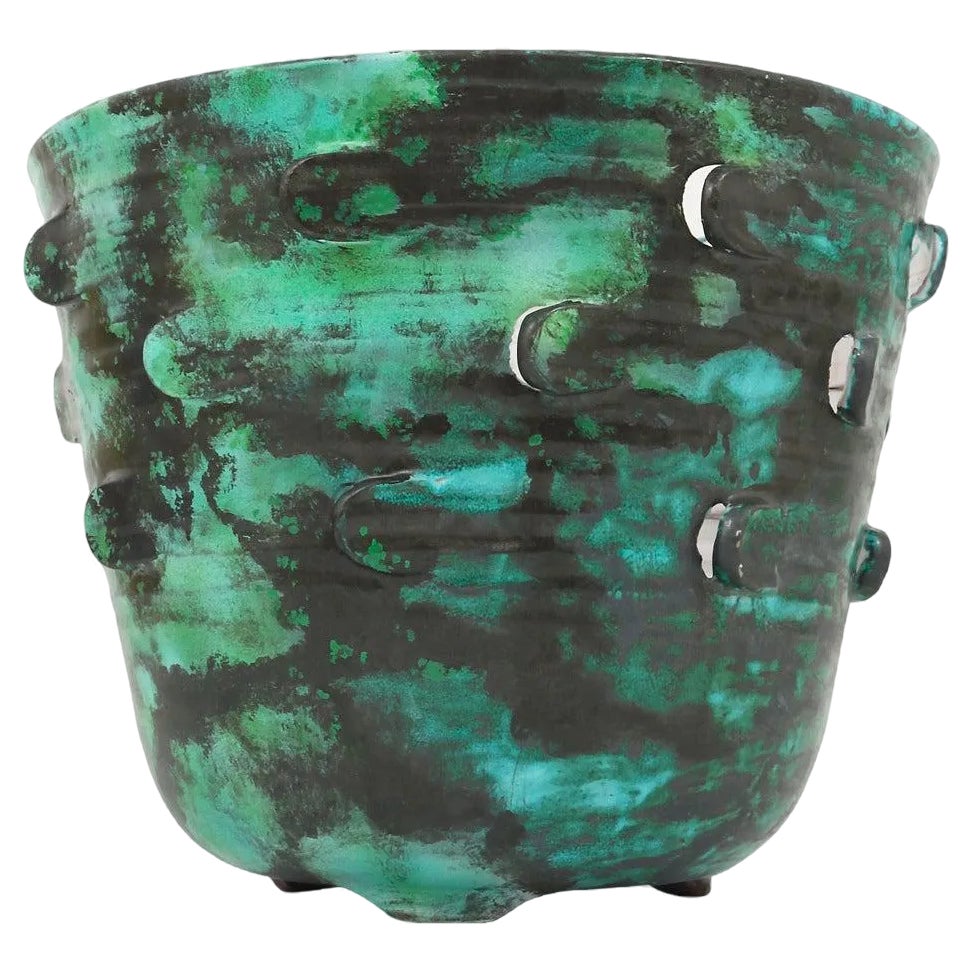 Austrian Art Nouveau Ceramic Pottery Flower Pot by Michael Powolny ...