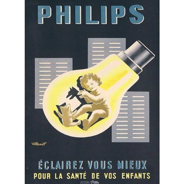1950 Philips Poster | Chairish