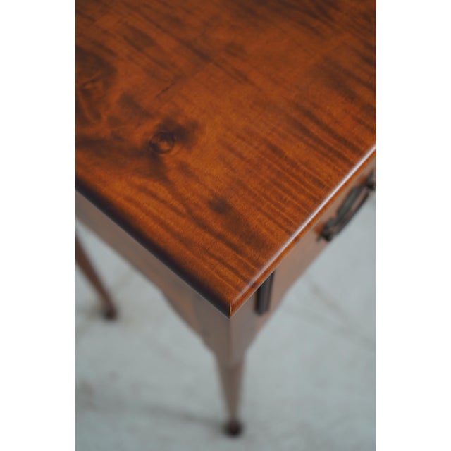 Tiger Maple 1 Drawer Country Hall Table | Chairish