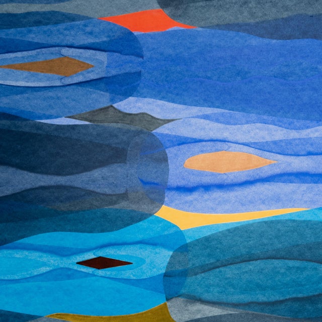 "I Crossed the Mediterranean for You" Abstract Work on Paper by Artist ...