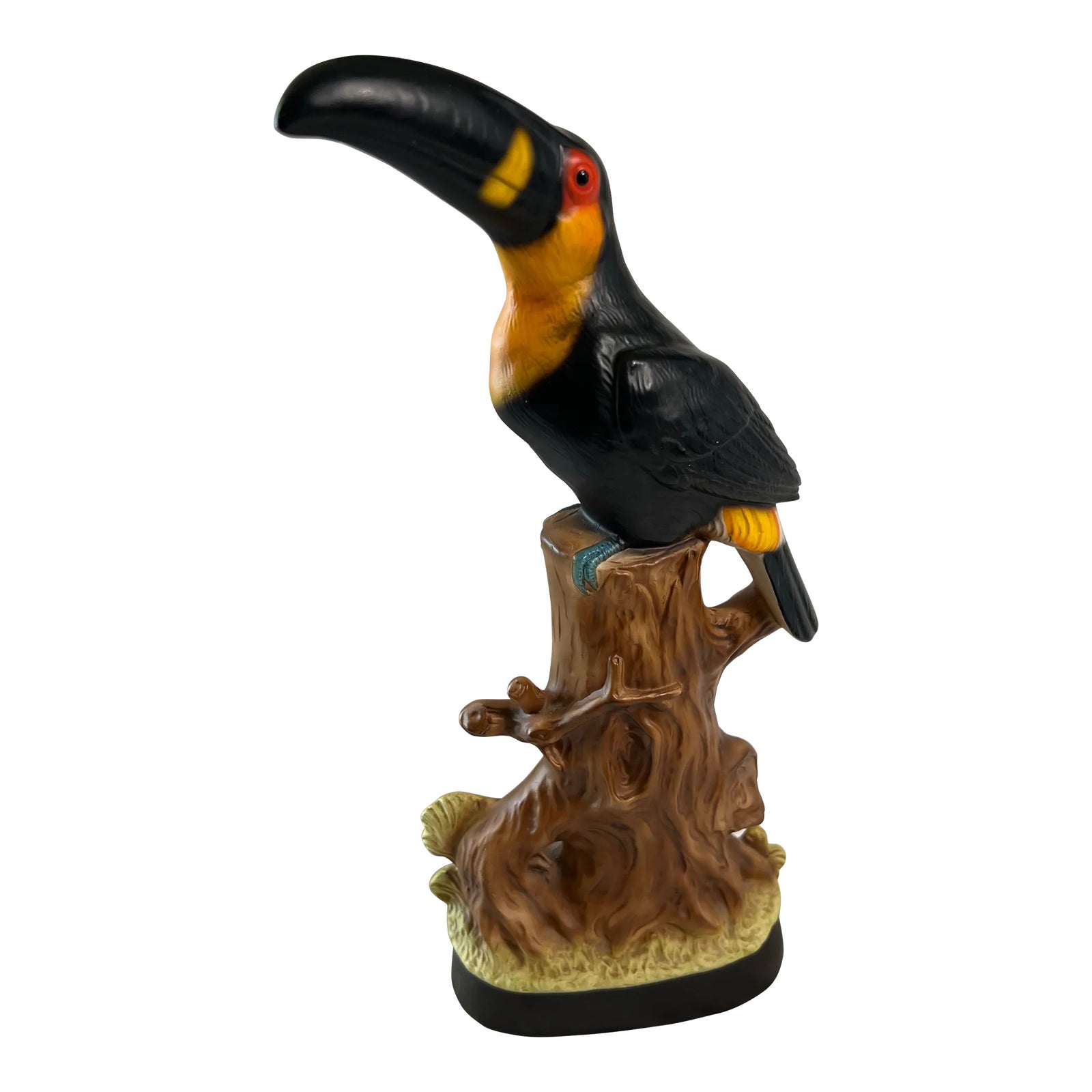 20th Century Hollywood Regency Ceramic Toucan | Chairish