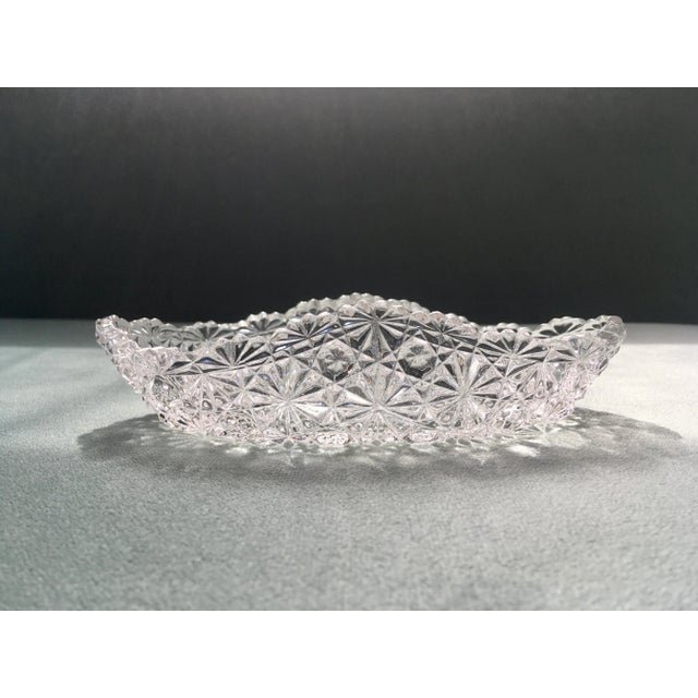 Early 20th Century Daisy Button Pattern Early Pressed Glass Trinket ...