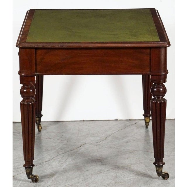 English Writing Table or Desk With Embossed Leather Top From the ...