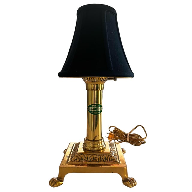 Vintage Orient Express Brass Table Lamp | Chairish