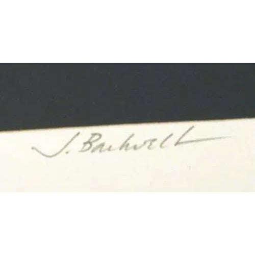 1980s Jim Boutwell "Finger Lake I & II" Diptych Hand Signed Fine Art ...