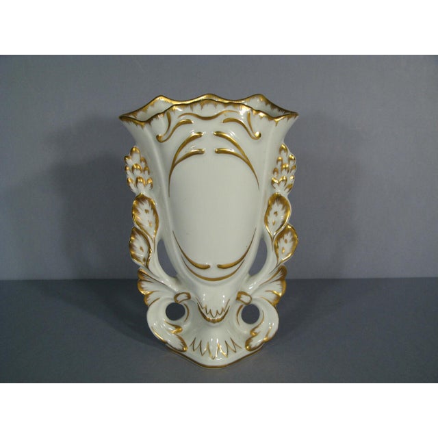 Antique Limoges Porcelain Church or Bridal Vase by Singer | Chairish