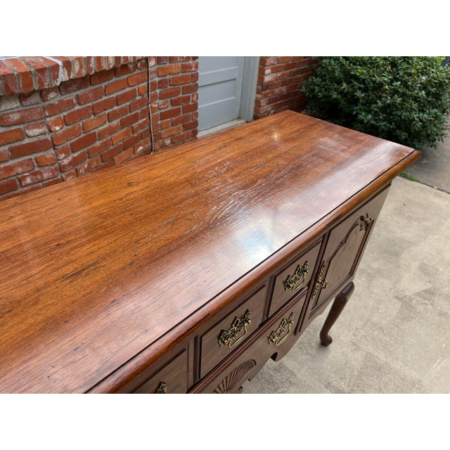 1980s Vintage Thomasville Queen Anne Cherry Sideboard | Chairish