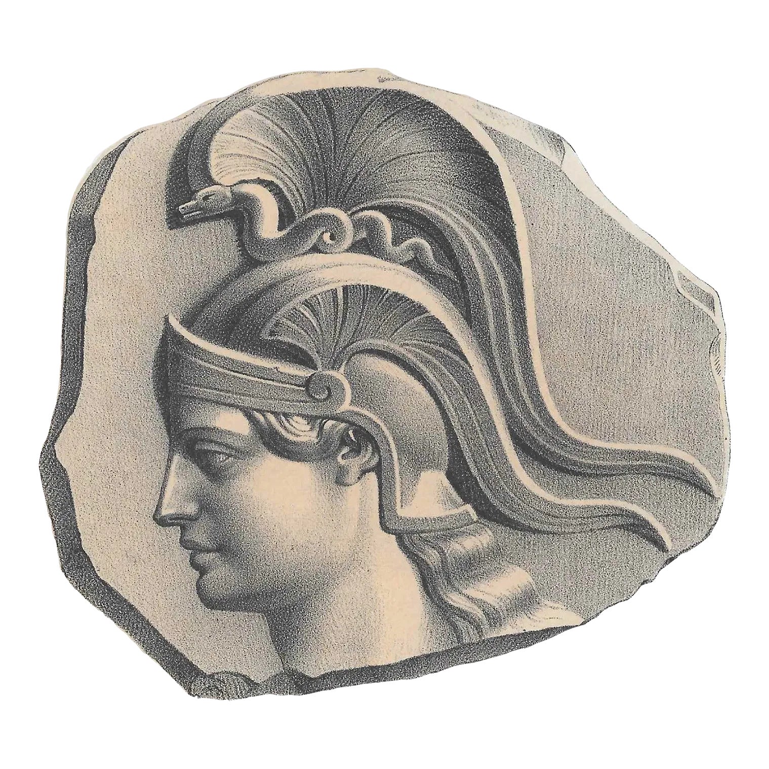 Antique Roman Soldier Engraving | Chairish