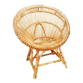 Vintage & Used Rattan Accent Chairs | Chairish