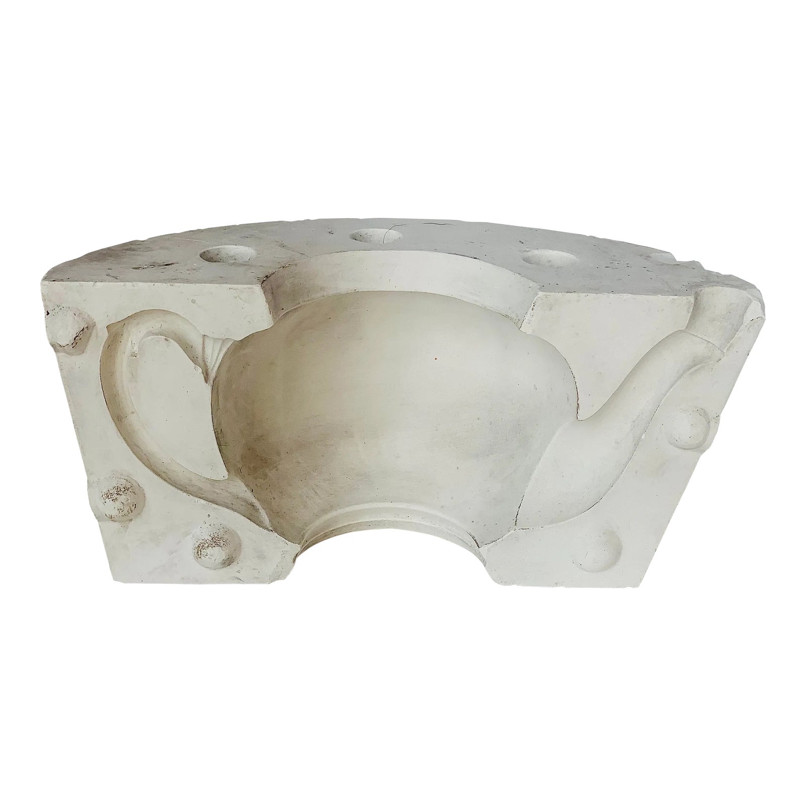 Vintage English Teapot Plaster Mold, Early 20th Century | Chairish