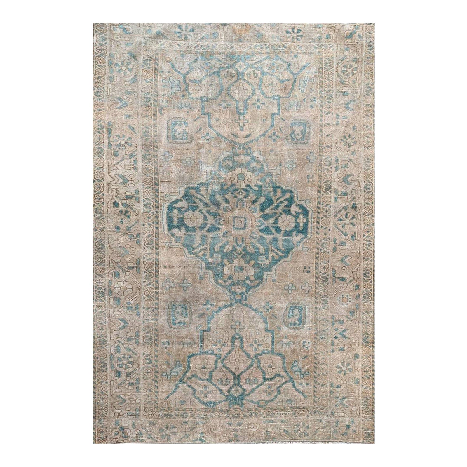 1960s Old Persian Malayer Area Rug 5x7 | Chairish