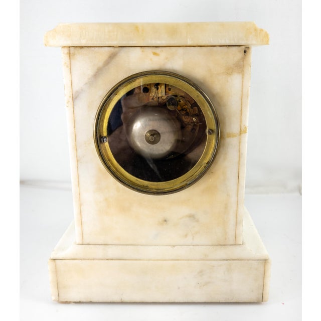 19th Century French Marble Cased Mantle Clock With Japy Freres Movement ...