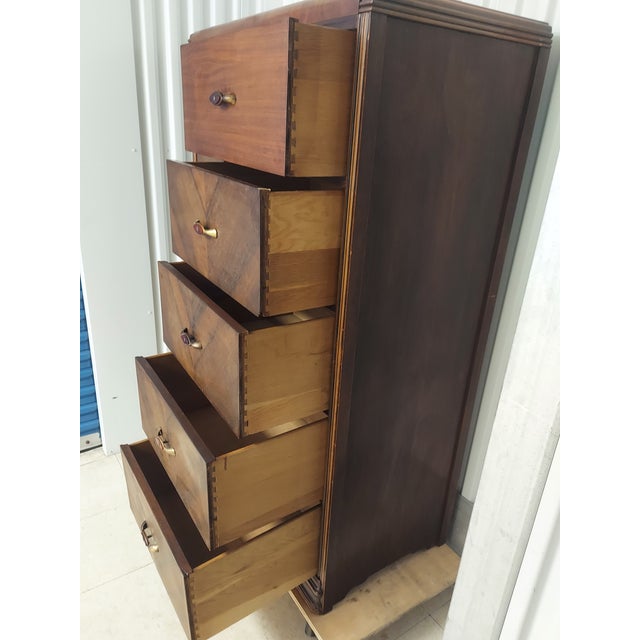 1930s Art Deco Waterfall Wardrobe | Chairish