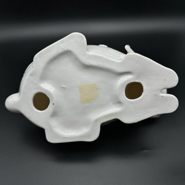 Vintage Porcelain White Rabbit Bunny | Chairish