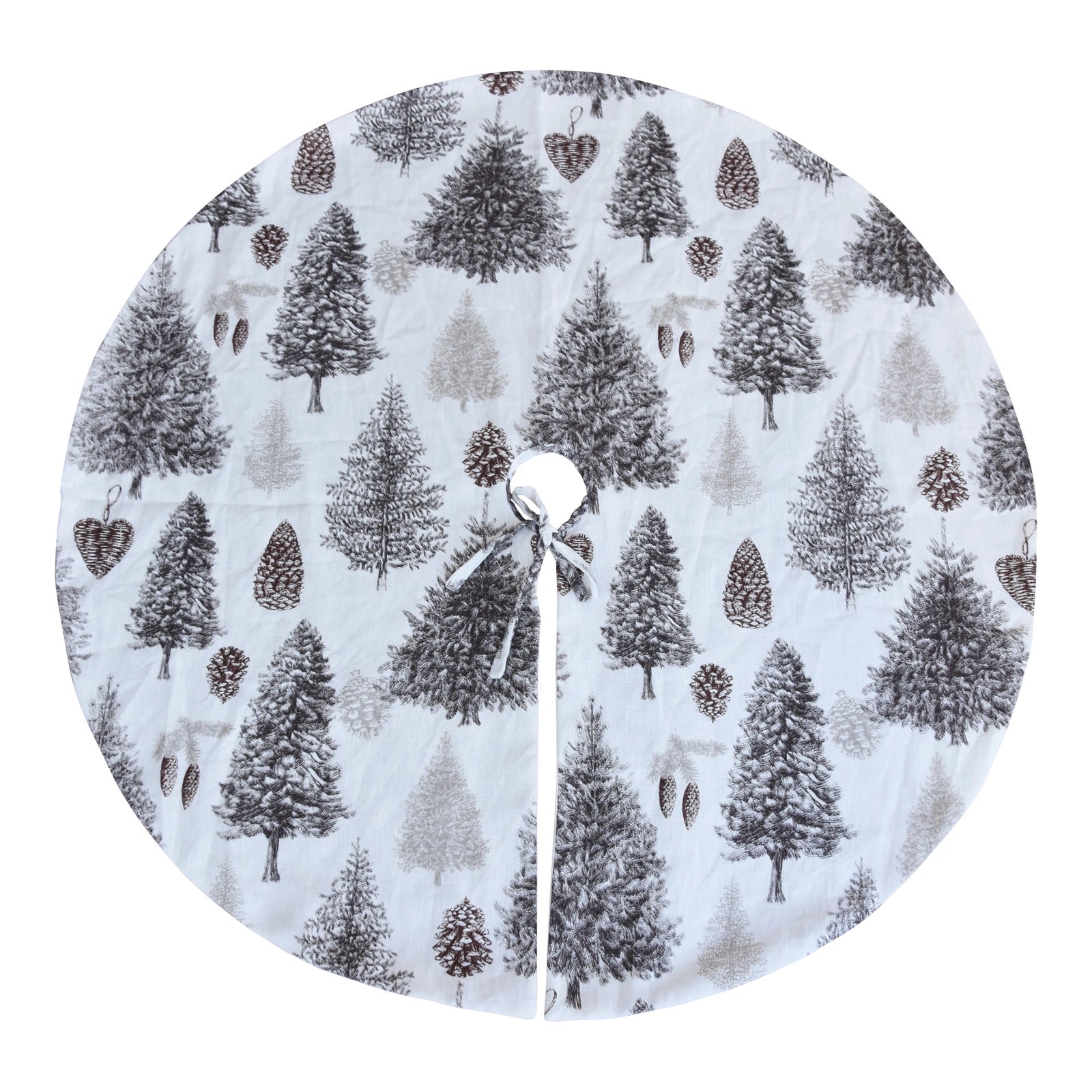 Large Custom-Tailored 53" Woodland Forest Christmas Holiday Tree Skirt ...