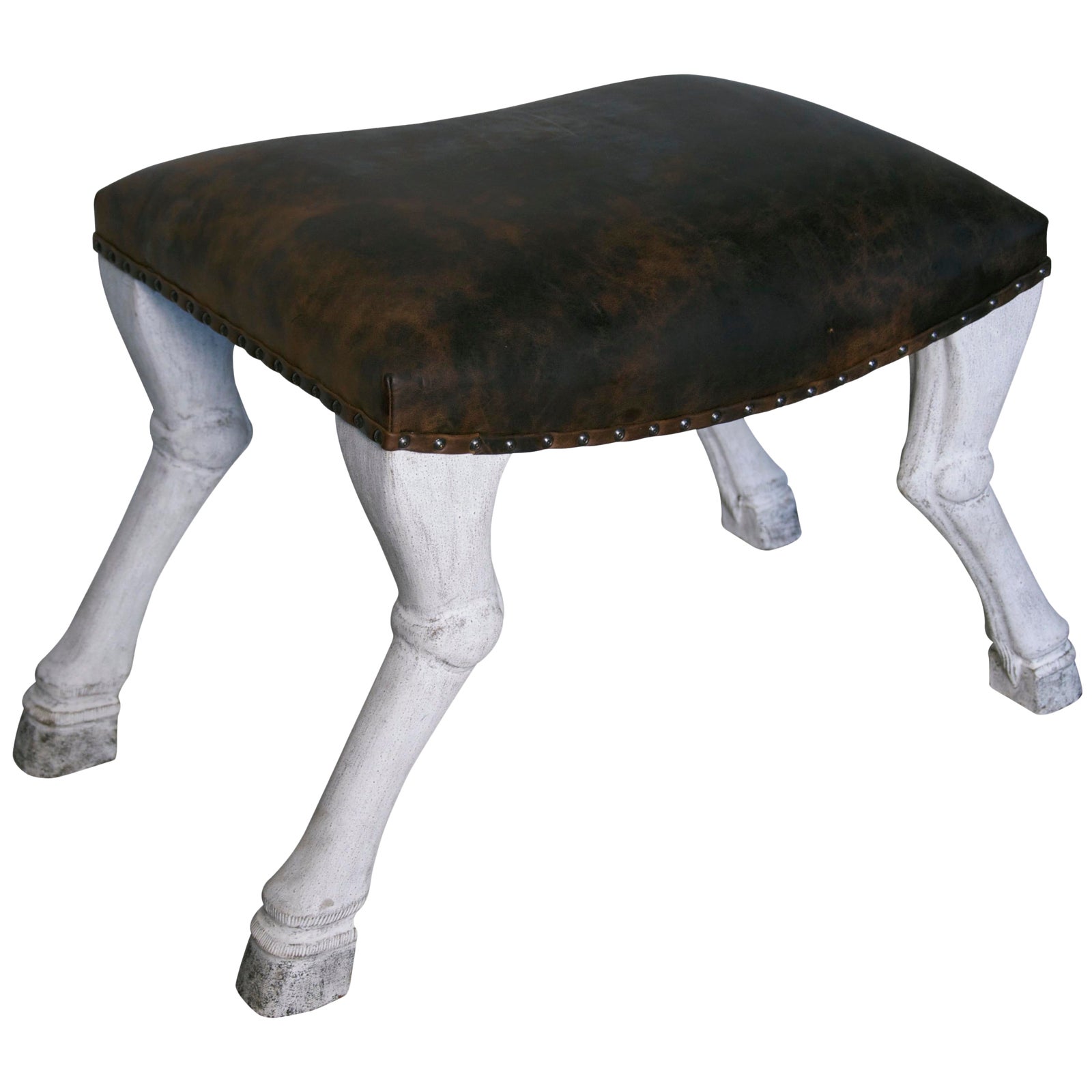 Claw Leg Saddle Stool | Chairish